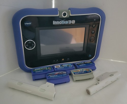 vTech InnoTab 3s With 5 Cartridges And Rechargeable Batteries & Case ...