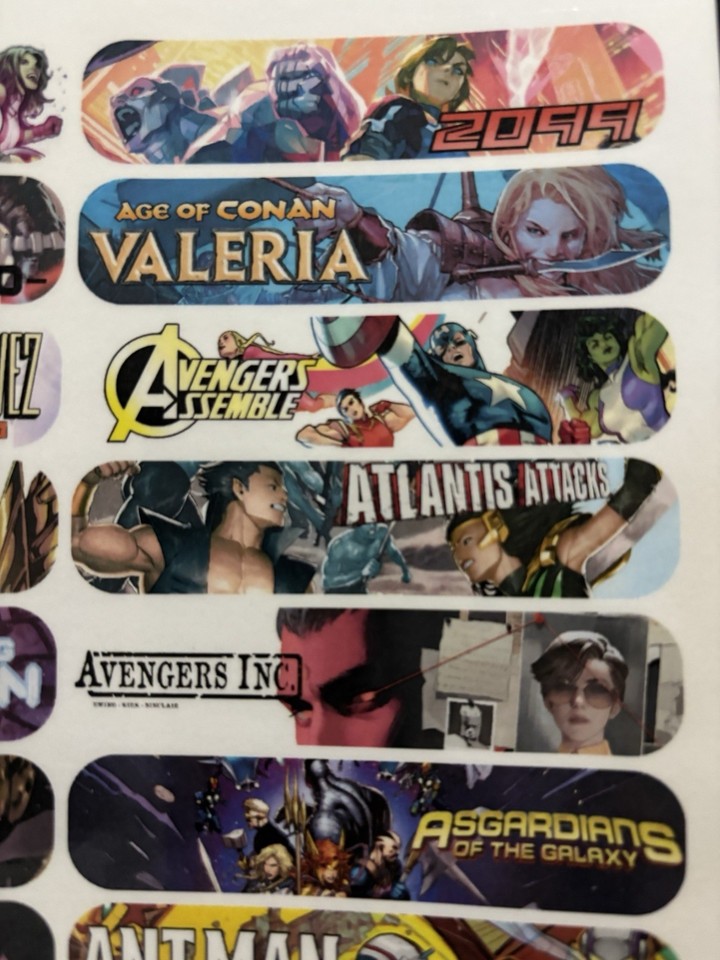 Custom Comic Divider Labels Marvel Comics DC Comics | eBay