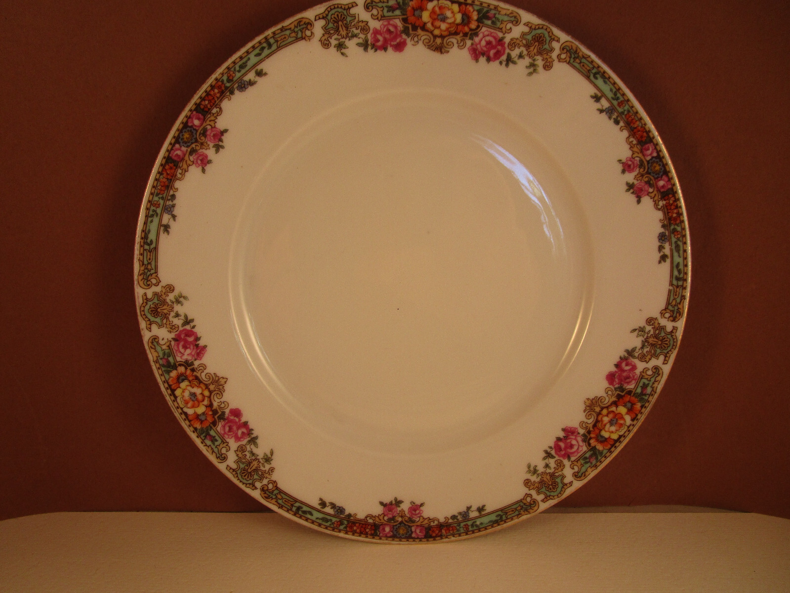 Vintage Union T Czechoslovakia Porcelain Set of 5 Salad Plates Flowers ...