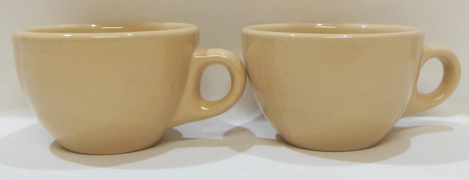 Set of 2 TEPCO China Restaurant Ware Diner Tan Coffee Cups | eBay