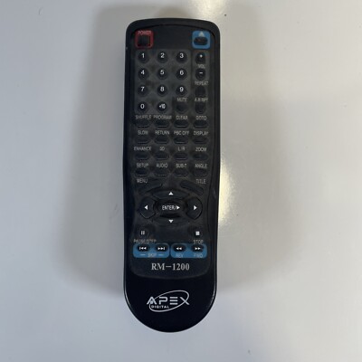 Genuine Apex Digital Remote Control For DVD Player RM-1200 AD-1500 ...