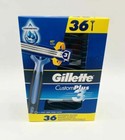 Gillette Custom Plus 3 Disposable Razors 36 Count - New - Ships Quickly ...