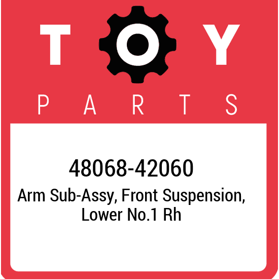 48068-42060 Toyota Arm sub-assy, front suspension, lower no.1 rh ...