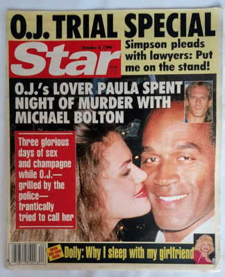 Vintage Star Tabloid: OJ Simpson Dolly Parton - October 4 1994 | eBay