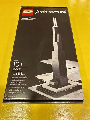 LEGO ARCHITECTURE SEARS TOWER 21000 COMPLETE with Box- no instructions ...