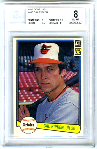 CAL RIPKEN JR.~1982 DONRUSS BGS-8 NM-MT two 9.5 SUBS GRADED ROOKIE RC ...