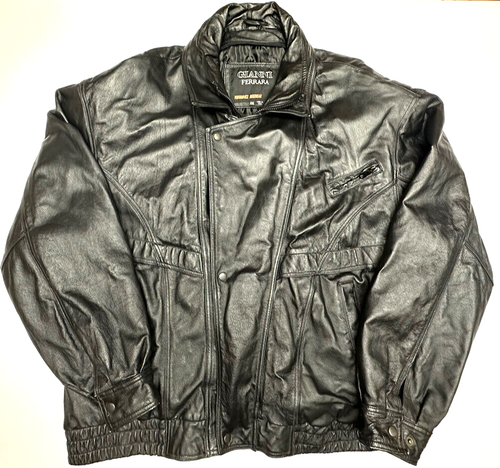 Gianni Ferrara Performance Outerwear Leather Jacket Mens Size XXL ...