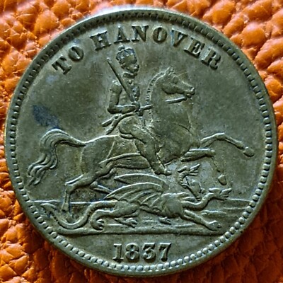 Victoria To Hanover 1837 Cumberland Jack Token United Kingdom | eBay