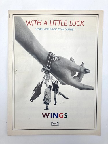 Paul Mccartney Wings Sheet Music With A Little Luck 1978 | eBay