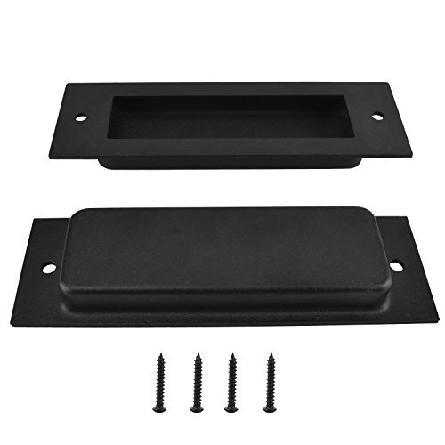 6.5" 2 Pack Sliding Barn Door Handle Heavy Duty Finger Pull Set Grab ...