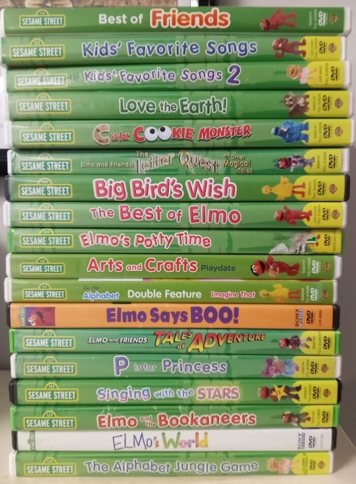 Sesame Street Elmo DVD Lot Bundle Best Of | Grelly USA