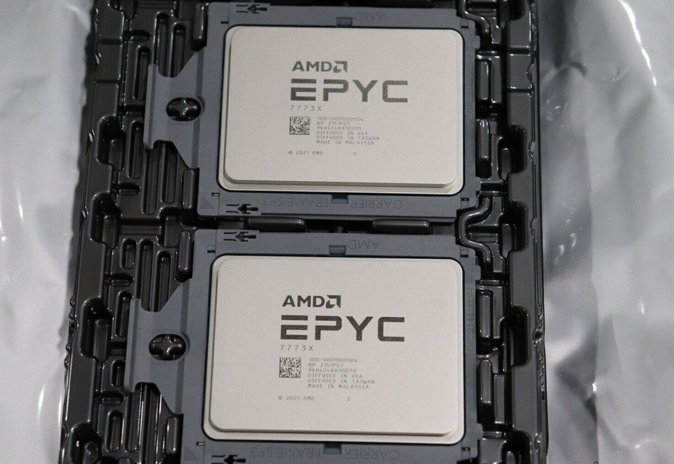 AMD EPYC 7773X CPU 64 Cores Server Processors With AMD 3D V-Cache L3 ...