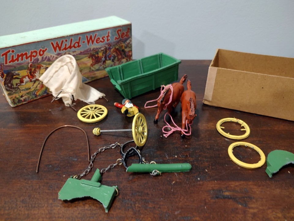 Vintage Timpo Wild West Toy Set 1950s Cowboys Indians | eBay