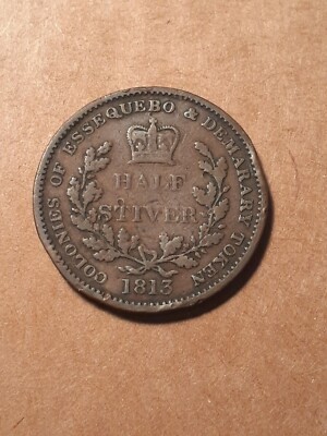 1813 HALF STIVER GUYANA GEORGIOUS III | eBay