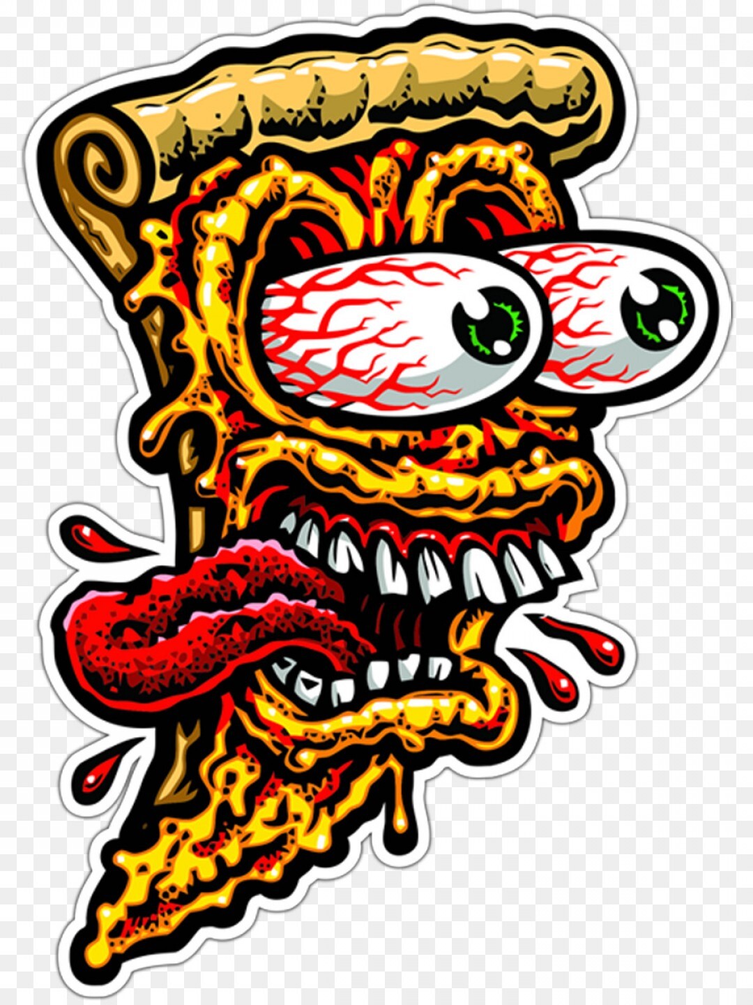 rat fink sticker hot rod pizza skate cell laptop bumper vinyl decal | eBay