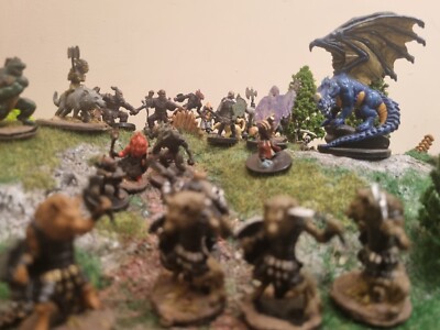 Vintage Original Dungeons & Dragons Wizards Painted Minatures DnD RPG ...