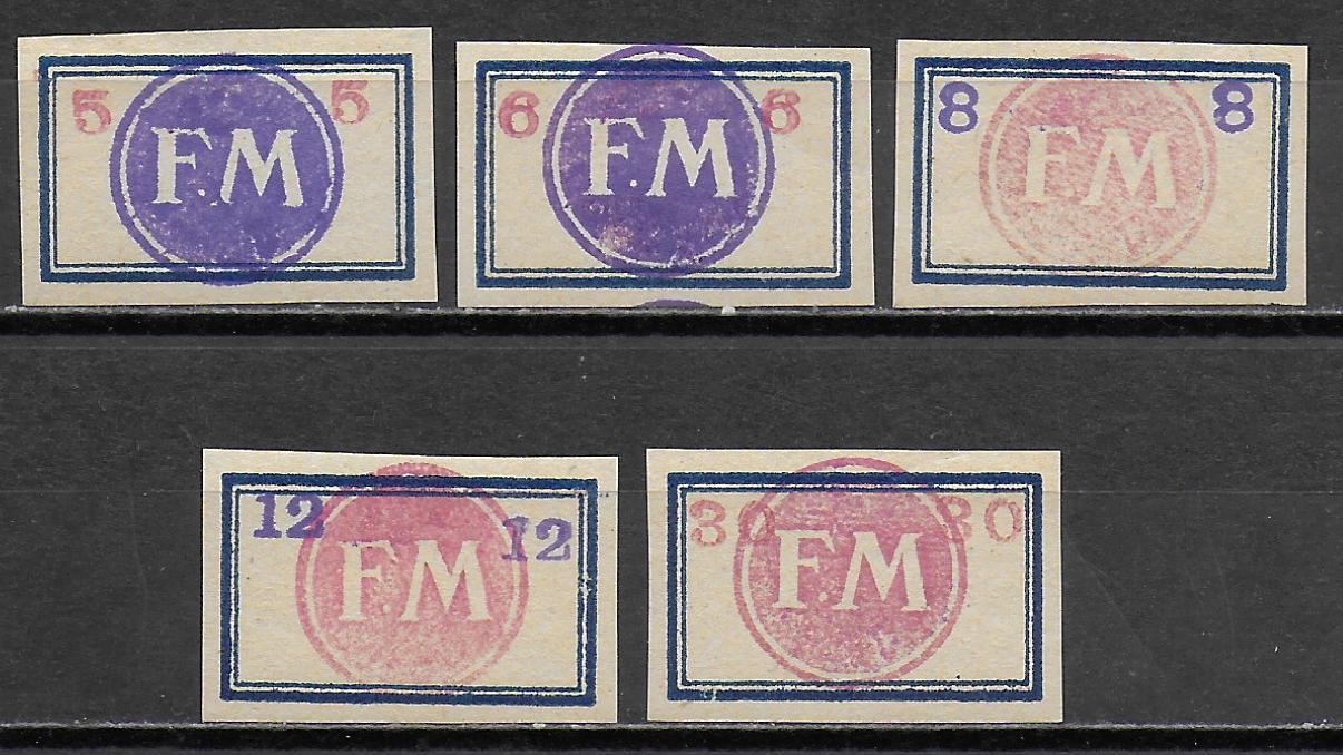 Fredersdorf stamps 1945 MI SP221-SP225 signed ZiererBPP MNH VF | eBay