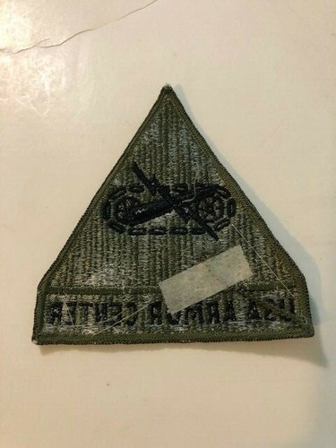 USA Armor Center Subdued U.S. Army Shoulder Patch Insignia | eBay