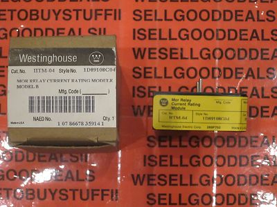 Westinghouse HTM-04 Current Rating Module 1D89108G04 HTM04 New | eBay