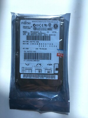 Fujitsu 40GB 40 GB 4200 RPM,2.5" IDE 2MB Hard Drive For Laptop HDD ...
