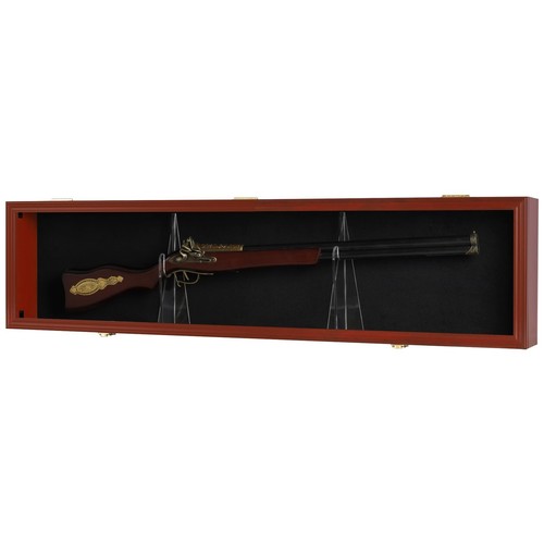 DisplayGifts 43 Rifle Shotgun Display Case Wall Mounted Rack Gun ...