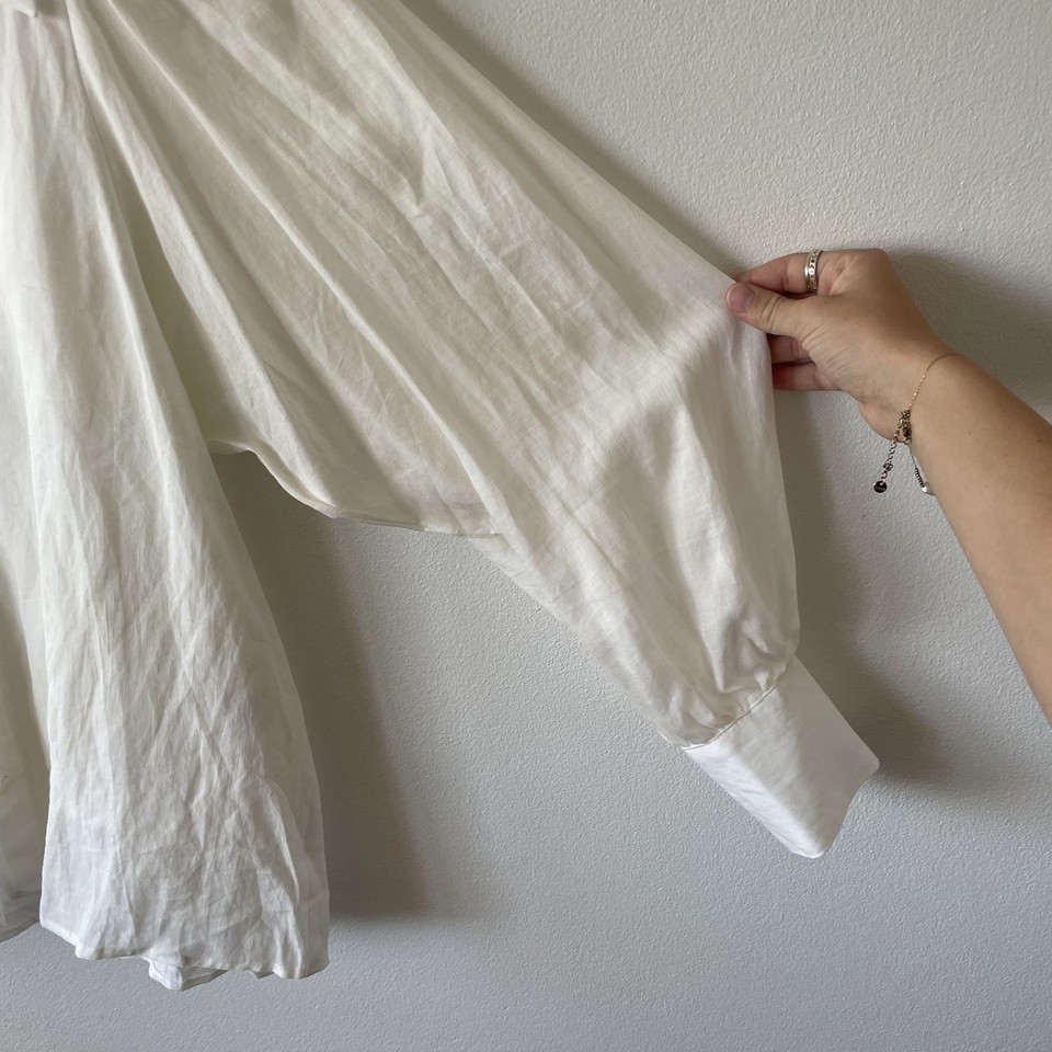 Zoe Kratzmann Mirage Top Cream Ivory Size 2/12-14 RP$249 100% Ramie ...