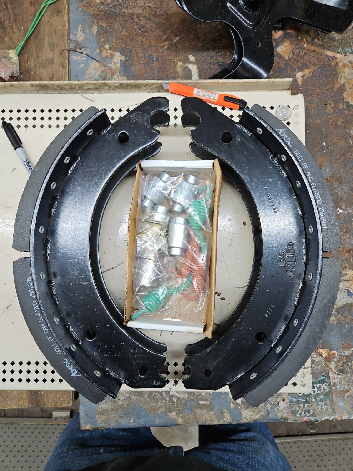 Abex Stop Box Kit EL4720QSB-K4D Brake Shoes & Hardware NIB | eBay