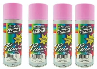 3 x Australian Export Spray Paint Brand New Cans 250gm Gloss Pink ...