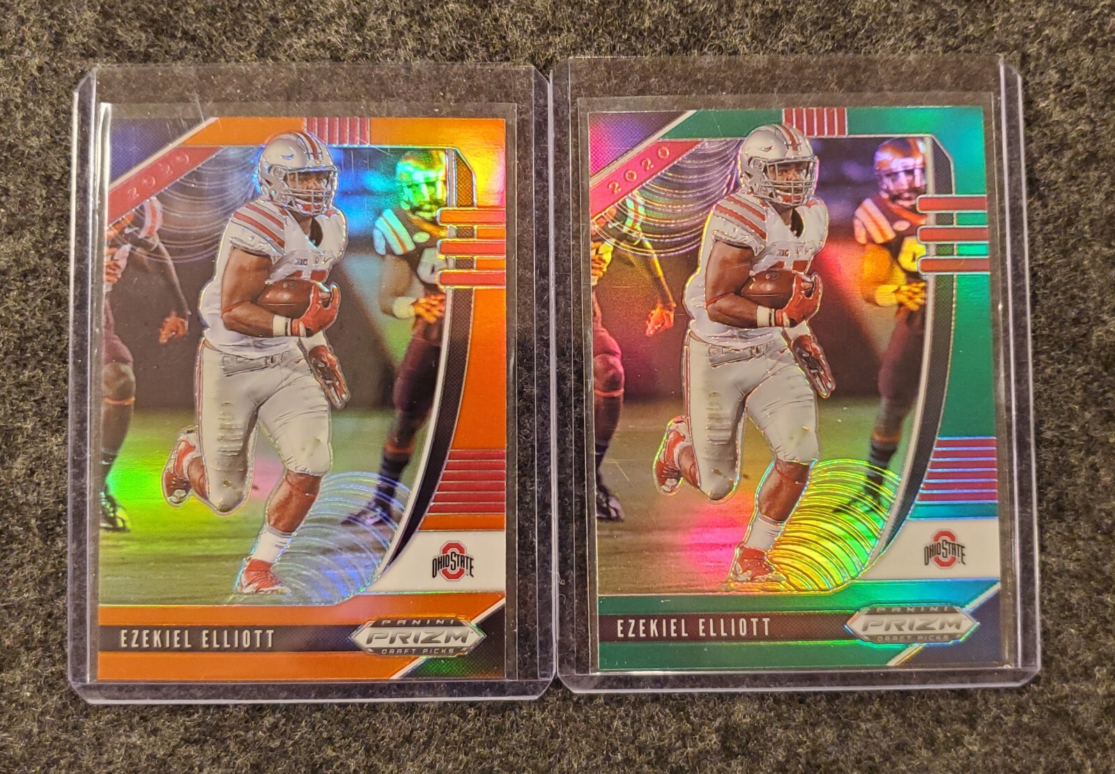 Ezekiel Elliot 2 Card Refractor Lot. Prizm Draft Picks Football ...