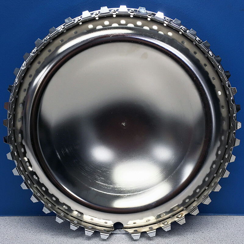 15" Full Moon Smoothie Style Chrome Steel Hot Rod Hubcaps Wheel Covers ...