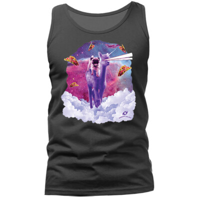 Cosmic Pug Riding Alpacacorn Animal Pet Dog Funny Joke Humor Humorous ...