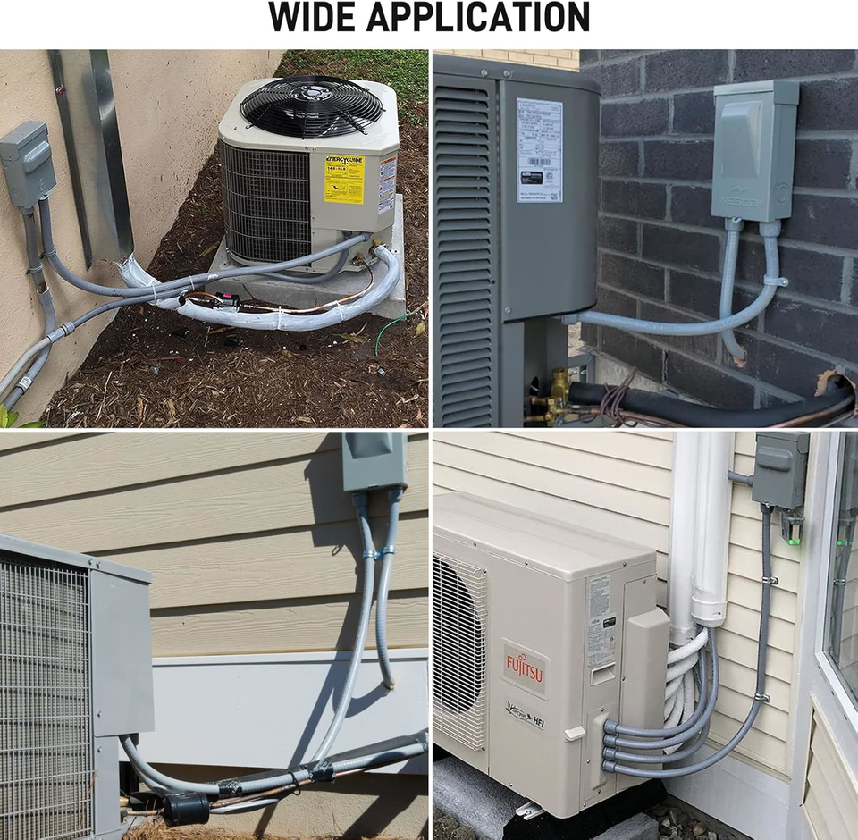 DWALE Liquid-Tight Conduit and Connector Kit,Flexible Non Metallic ...