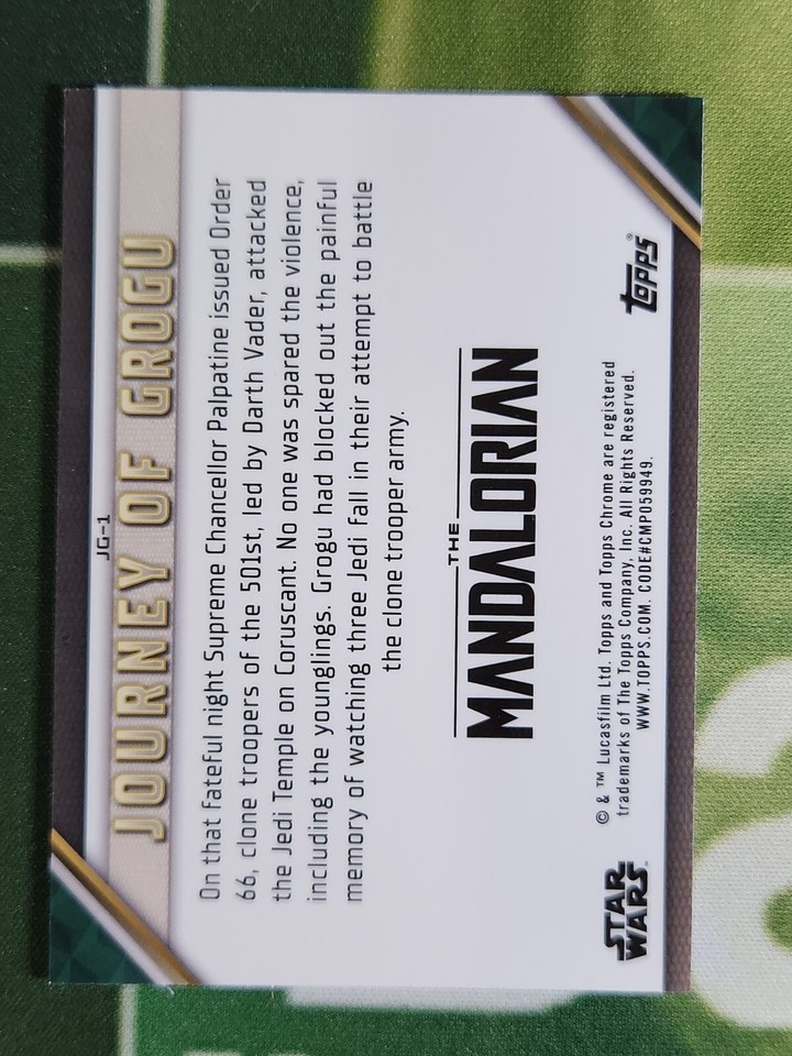 2023 Topps Chrome Star Wars Journey of Grogu Jedi Temple Siege #JG1 | eBay