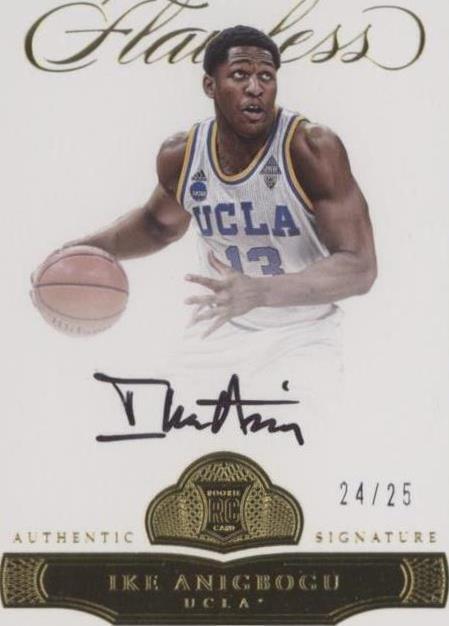2017 Panini Flawless Collegiate - BK Rookie Autographs Ike Anigbogu # ...