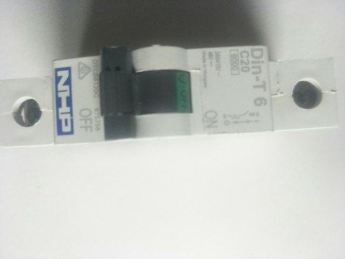 NHP 1ph Mccb 20A DIN-T6 C20 240/415VAC , 48VDC DIN rail or chassis ...