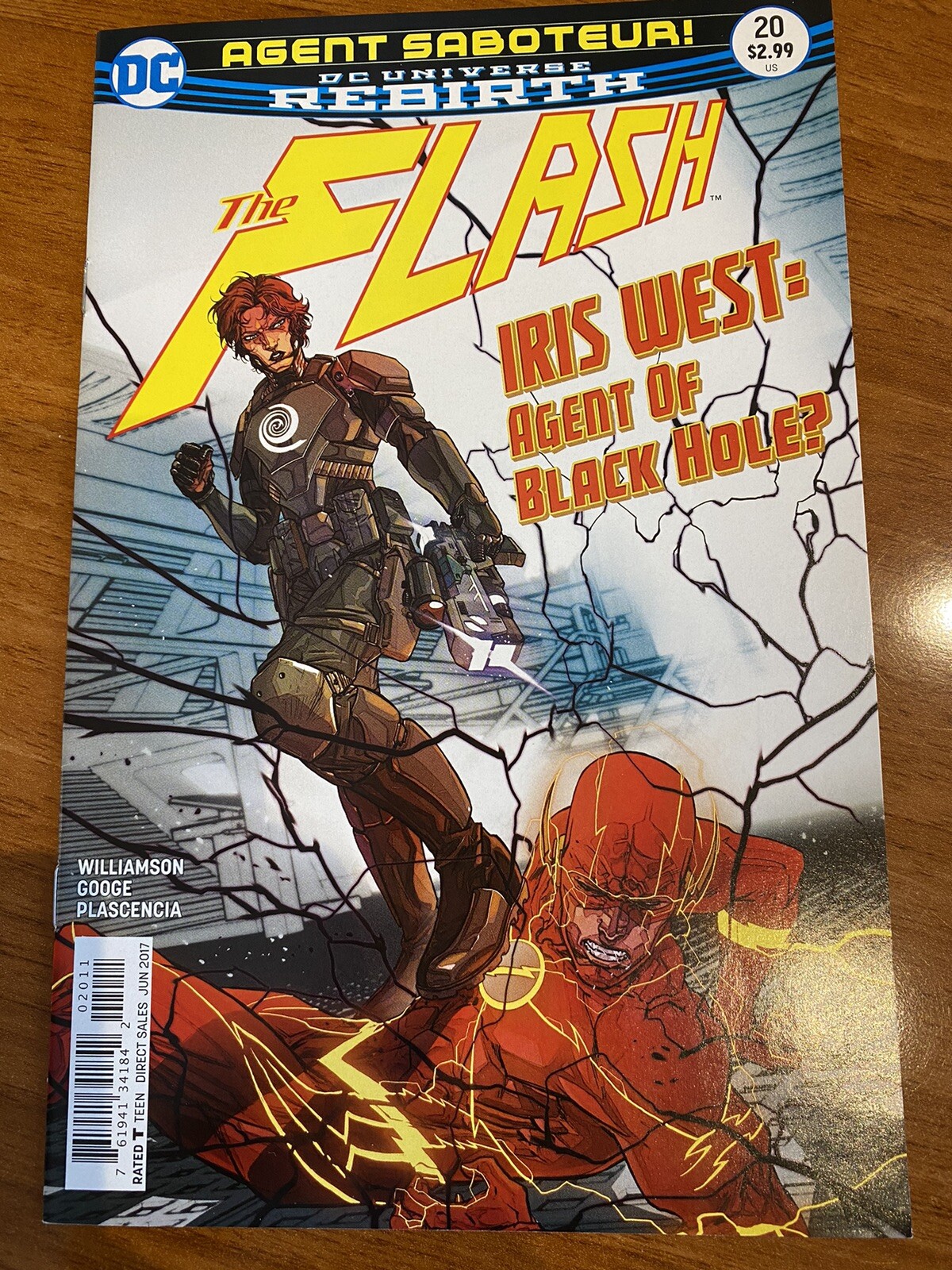 The Flash #20 Rebirth DC Comics 2017 Cover A Black Hole Negative Flash ...