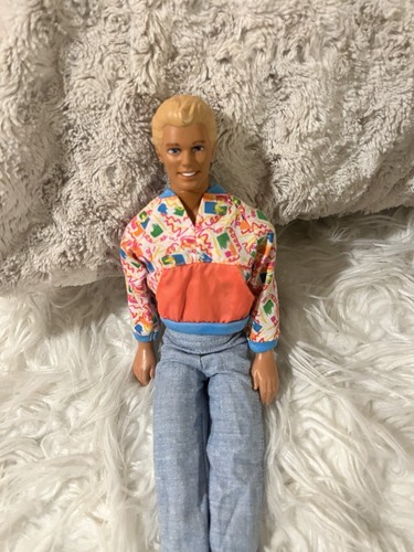 Mattel KEN DOLL 1991/1968 Blonde Hair & Blue Eyes Retro Outfit Toy ...