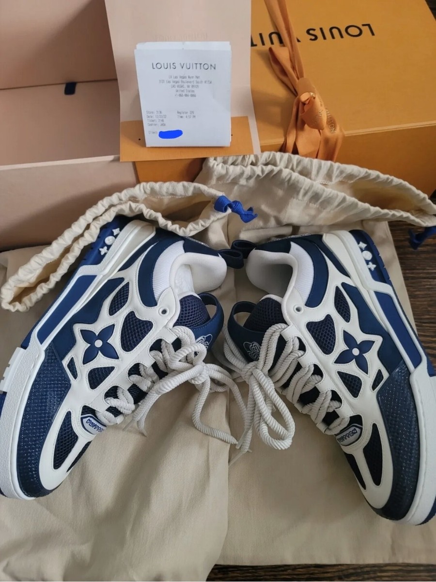 Louis Vuitton Skate Sneaker Blue Mens LV Sz 9 Exclusive Louis Vuitton Skate Sneaker Blue Mens LV Sz 9 Exclusive