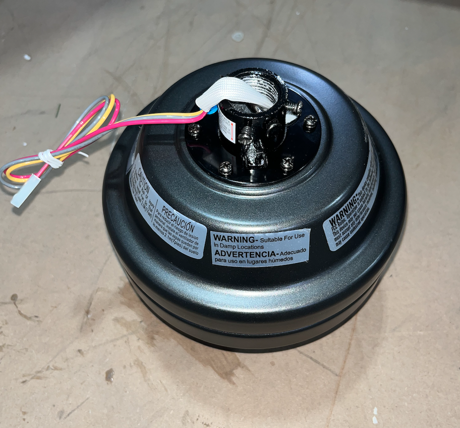 Home Decorators 72" Danetree Natural Iron Ceiling Fan Replacement Motor ...