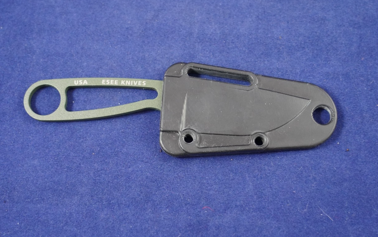 ESEE Knife Rowen Izula OD Green. In Color with Sheath Great Condition ...