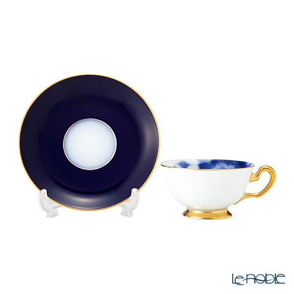 Okura Art China 100th Anniversary Blue Rose Cup & Saucer Okura Art China 100th Anniversary Blue Rose Cup & Saucer
