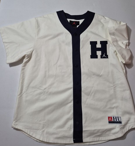 Jordan X Howard University Baseball Top White Blue Men’s Large FJ9331 ...