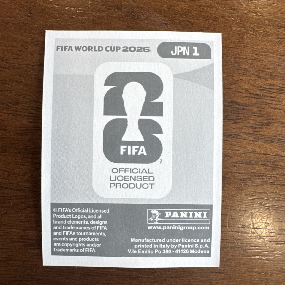 Panini FIFA World Cup 2026 Japan Club Badge/Logo Crest Sticker JPN 1 | eBay