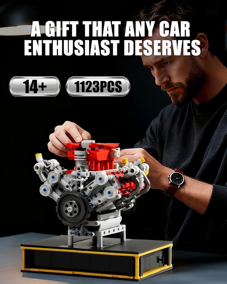 Mini V8 Engine Kits That Runs, Build Your Own V8 Engine Building Set ...