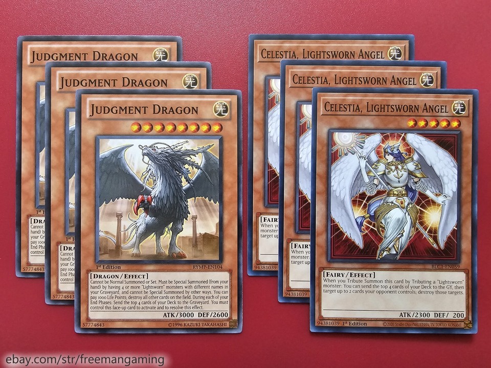 Yugioh Lightsworn Deck 42 Card Judgment Dragon Ryko Wulf Budget ...