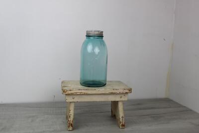Vintage Mason Ball Canning Jar Blue Dropped A 56 ozs Presto Glass ...