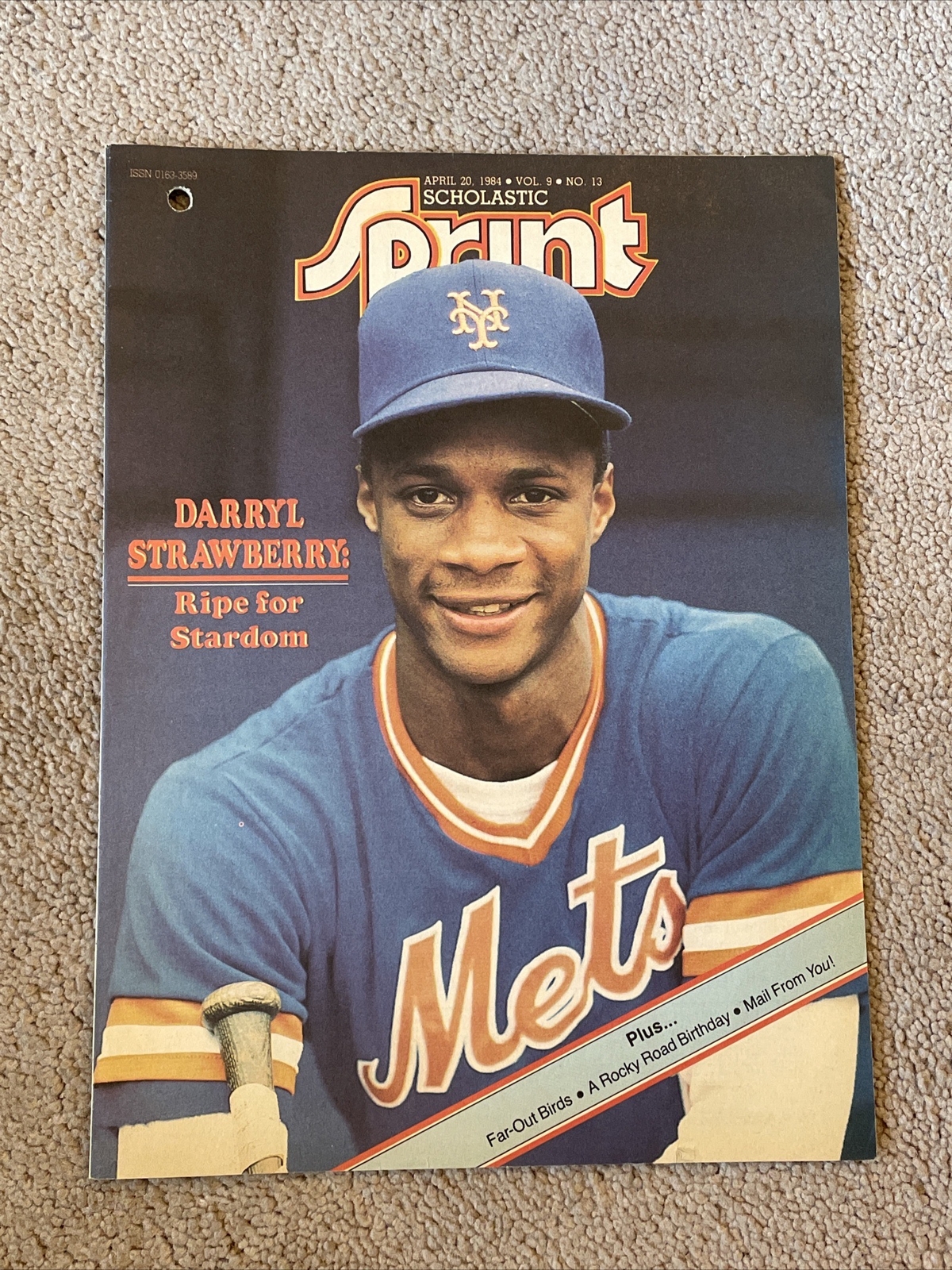 Scholastic Sprint - Darryl Strawberry April 20, 1984 RARE ROOKIE YEAR ...