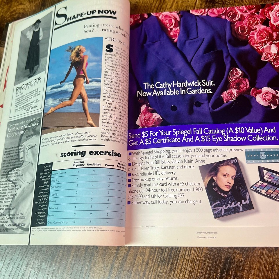 Vintage Vogue 80s July 1988 Magazine SUSAN MINER Photography BY RICHARD ...