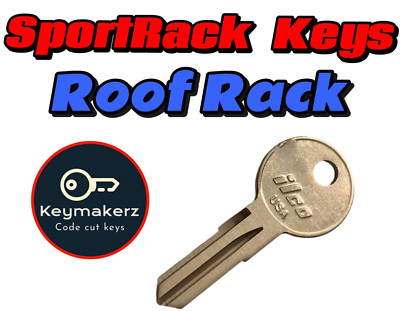 Sportrack Roof Rack Keys Replacement Spare Key Cut to Your Code 001-200 ...
