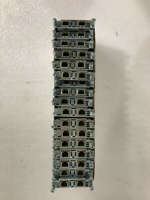 Lot of 15 Cisco VWIC-2MFT-T1 2-Port RJ-48 Multi-Flex T1 Card HD Voice ...